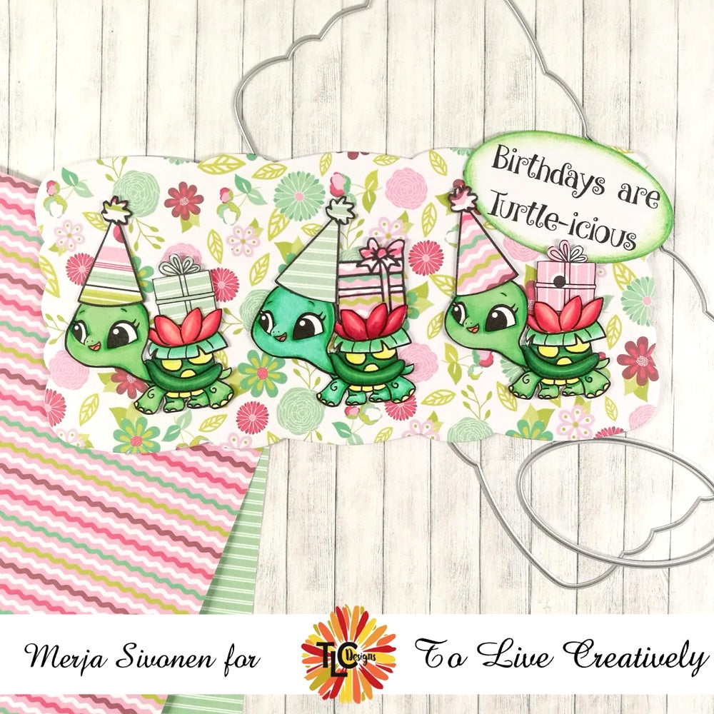 Turtle-icious birthday card – TLC Designs